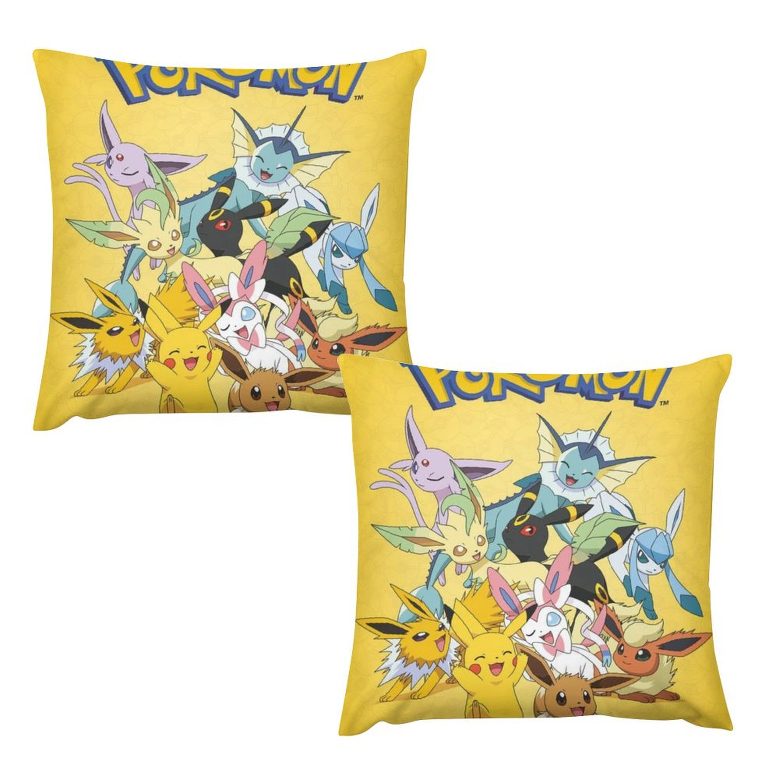 Pokemon Square cute cartoon double-sided throw pillow sofa decoration ...