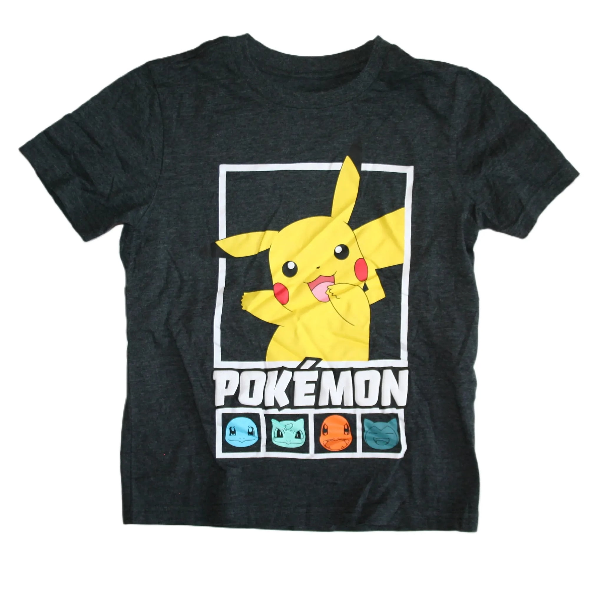 Pokemon Squares Team Graphic Print Big Boy's Short Sleeve T-Shirt ...