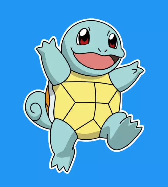 Pokemon Squirtle Sticker Phone Decal Water Bottle Stickers Car Decals ...