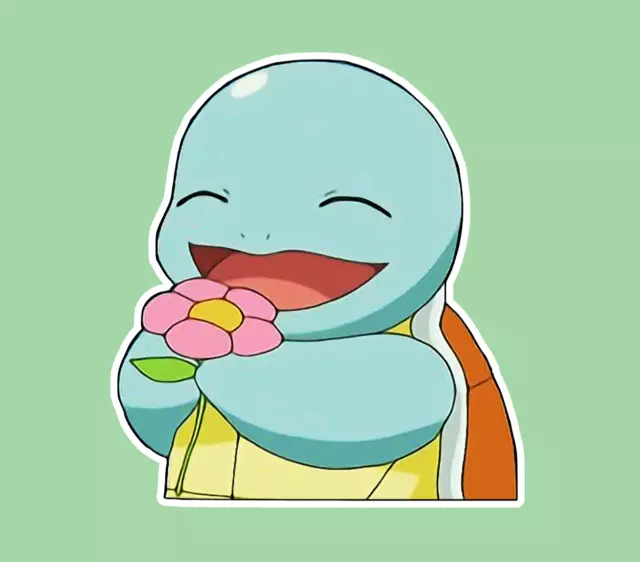 Pokemon Squirtle Sticker Phone Decal Water Bottle Stickers Car Decals ...
