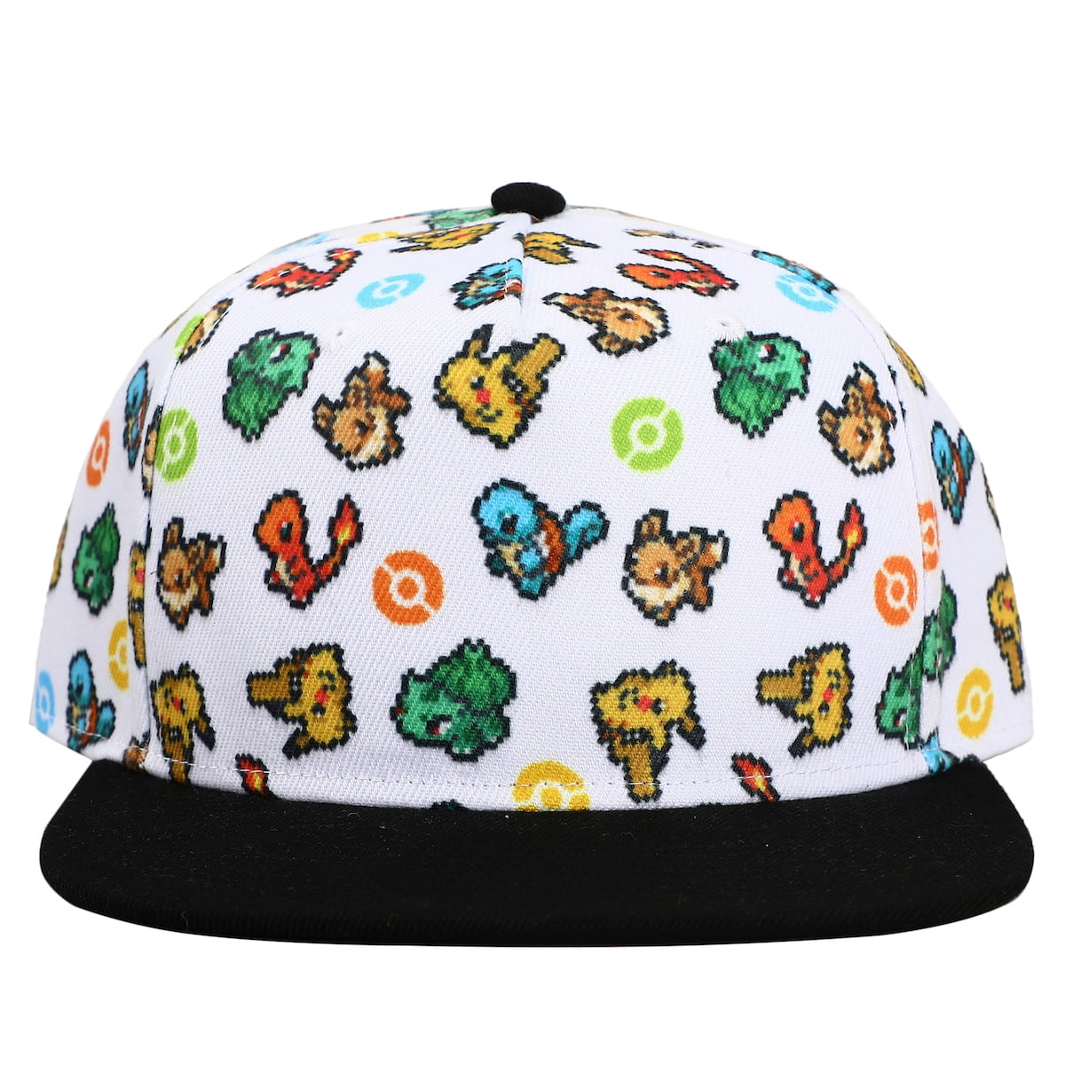 Pokemon Starters White Snapback Hat - Walmart.com
