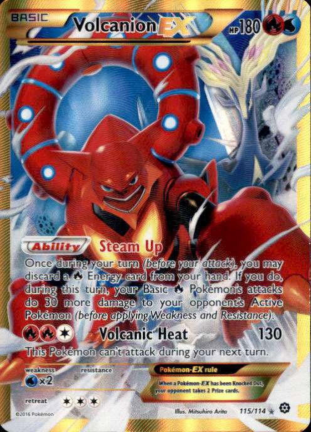 Pokemon Steam Siege Volcanion-EX #115 - Walmart.com