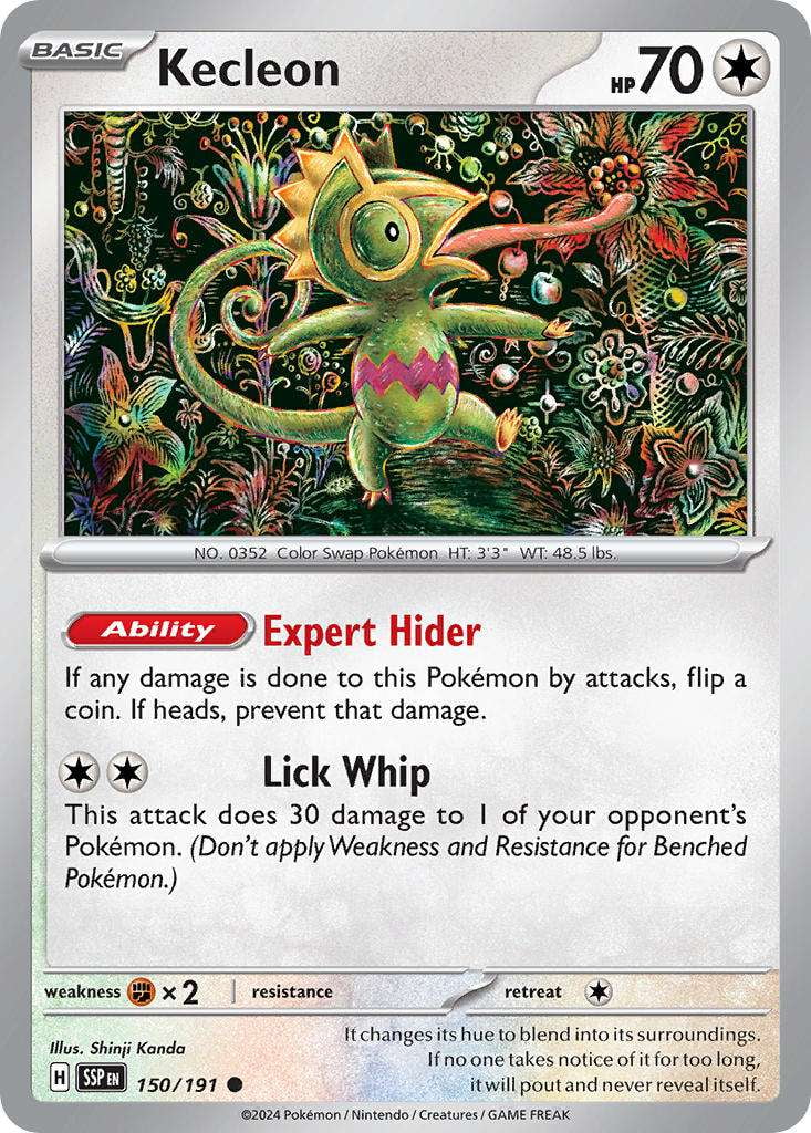 Pokemon Surging Sparks Common Kecleon #150 - Walmart.com