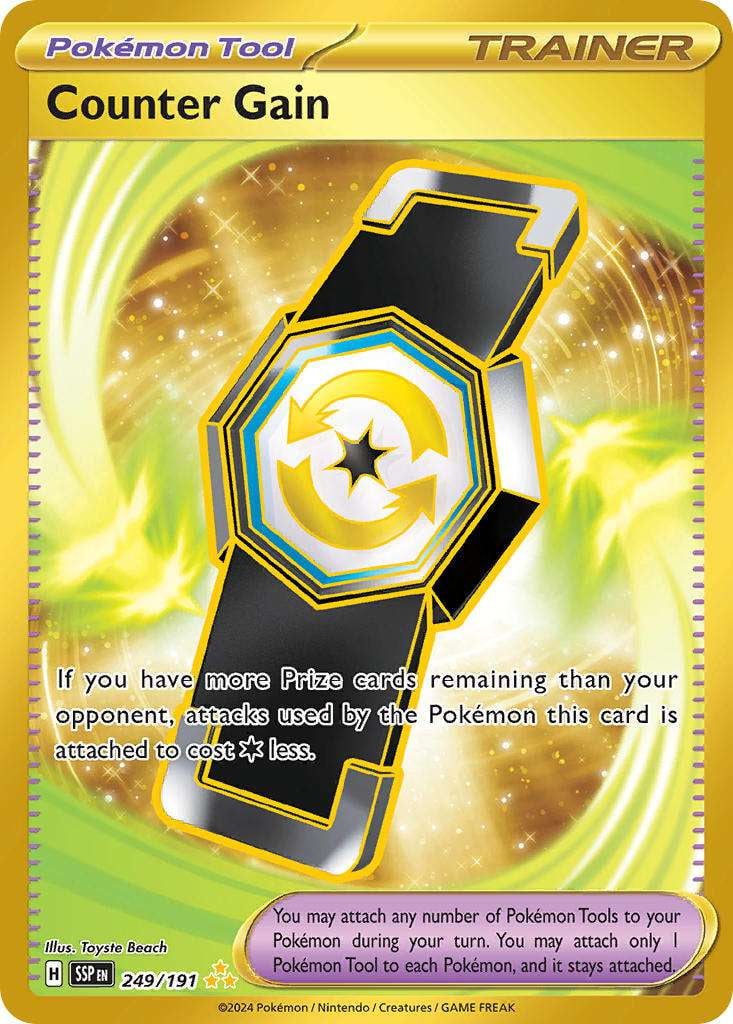 Pokemon Surging Sparks Hyper Rare Counter Gain #249 - Walmart.com