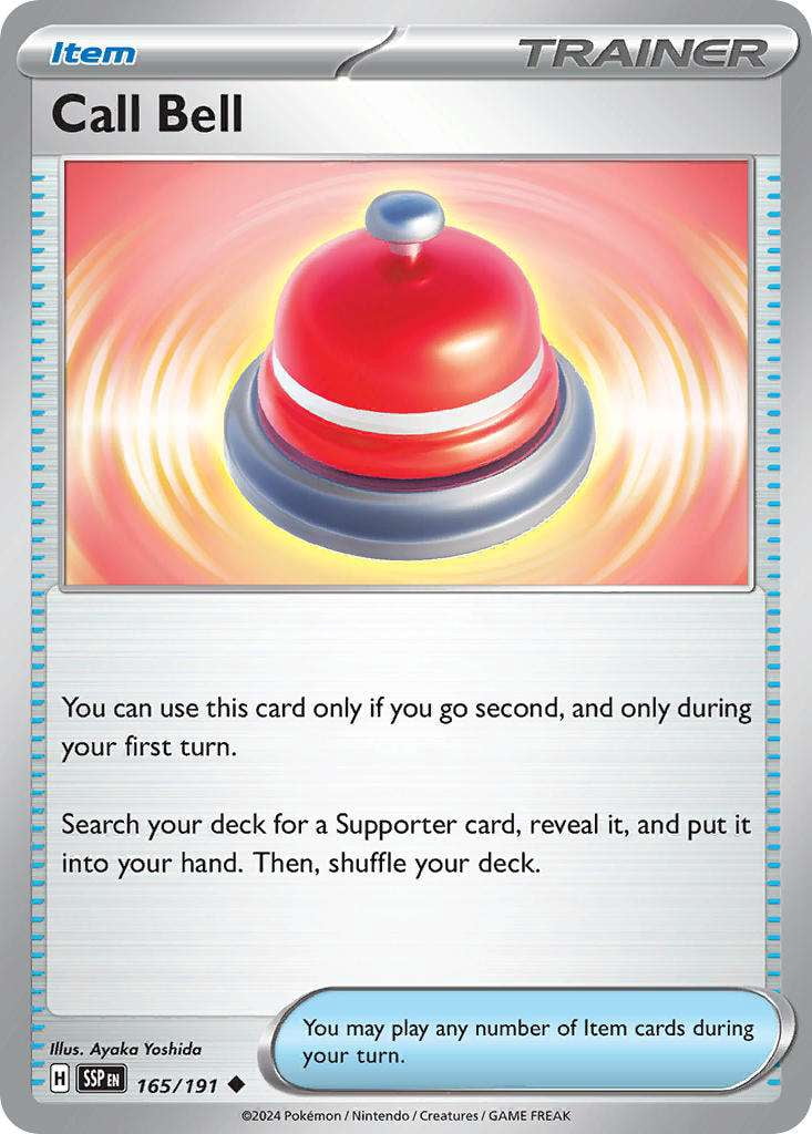 Pokemon Surging Sparks Uncommon Call Bell #165 - Walmart.com
