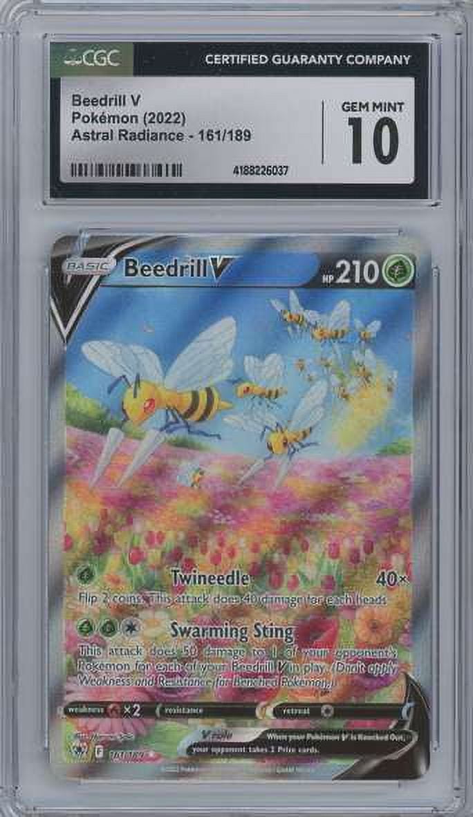 Pokemon Sword & Shield Astral Radiance Beedrill-V Graded Card - Walmart.com