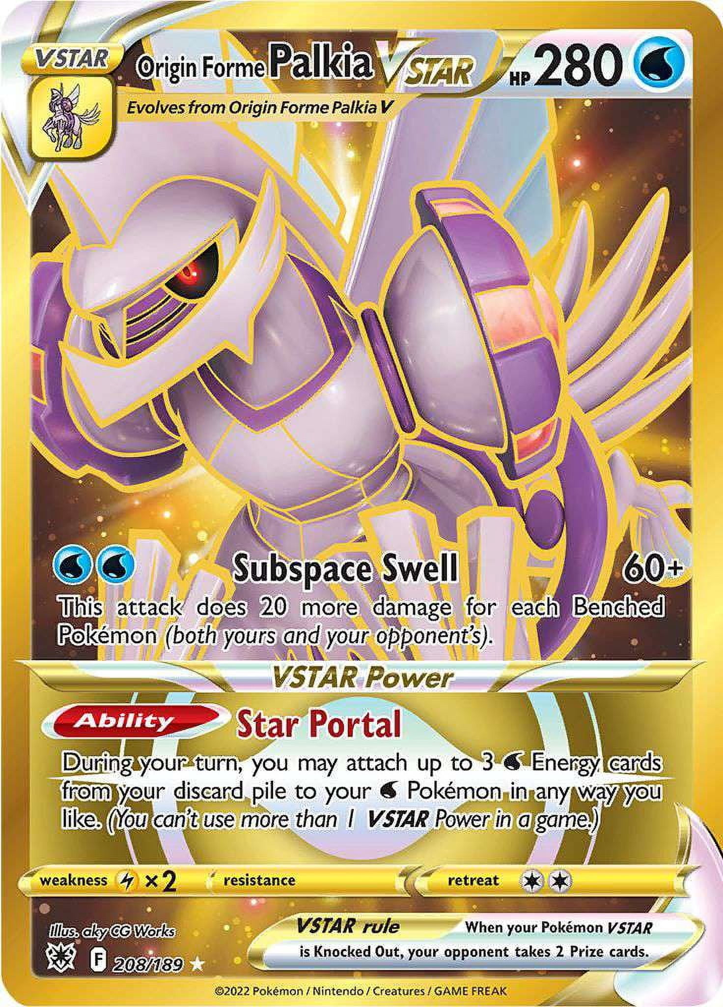 Pokemon Sword & Shield Astral Radiance Secret Rare Origin Form Palkia ...