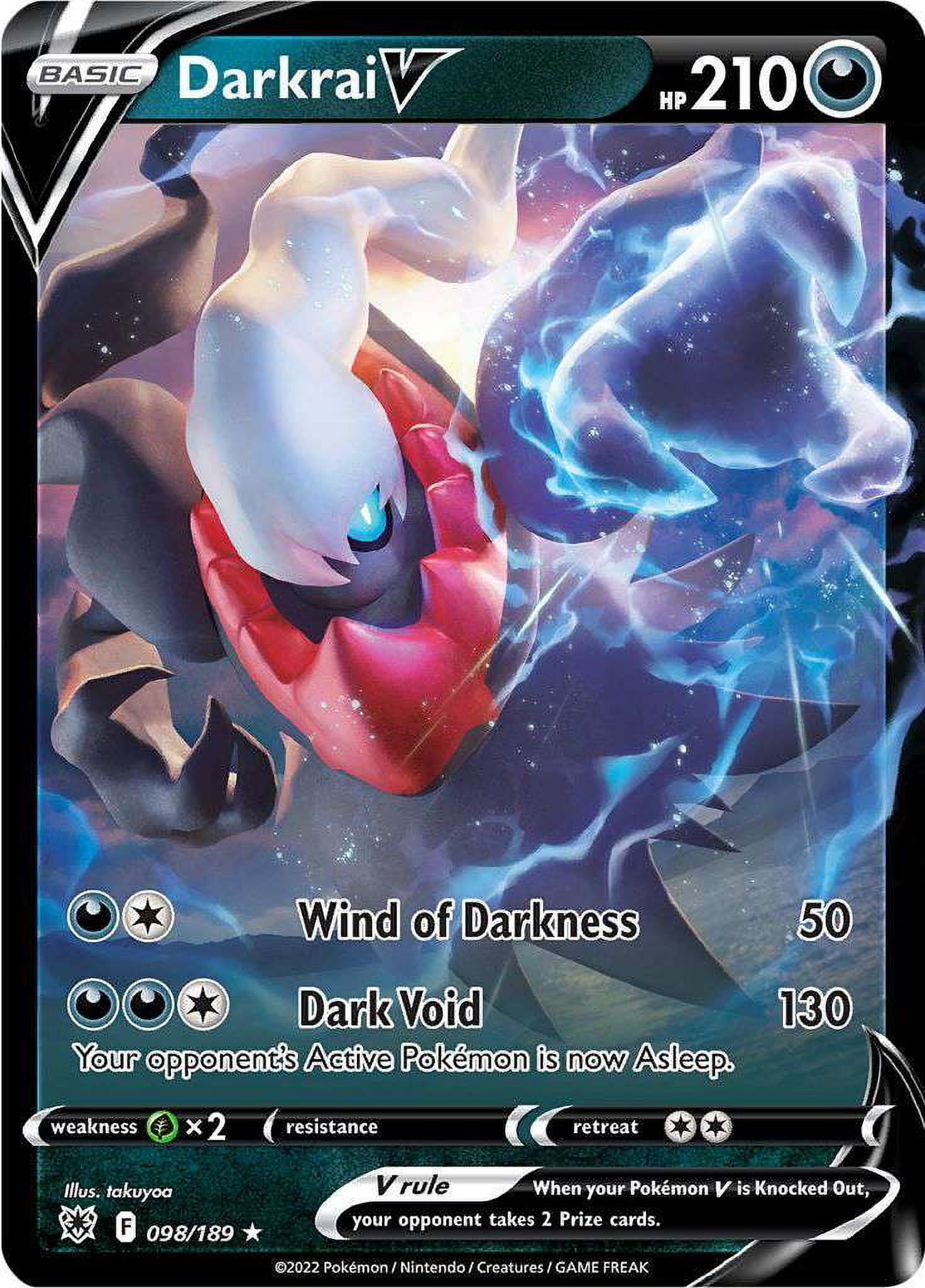 Pokemon Sword & Shield Astral Radiance Ultra Rare Holo Darkrai-V #98 - Walmart.com