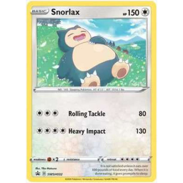 Pokemon Sword & Shield Base Set Rare Snorlax SWSH032 - Walmart Business ...