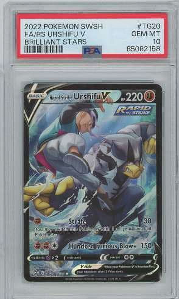 Pokemon Sword & Shield Brilliant Stars Ultra Rare Rapid Strike Urshifu ...