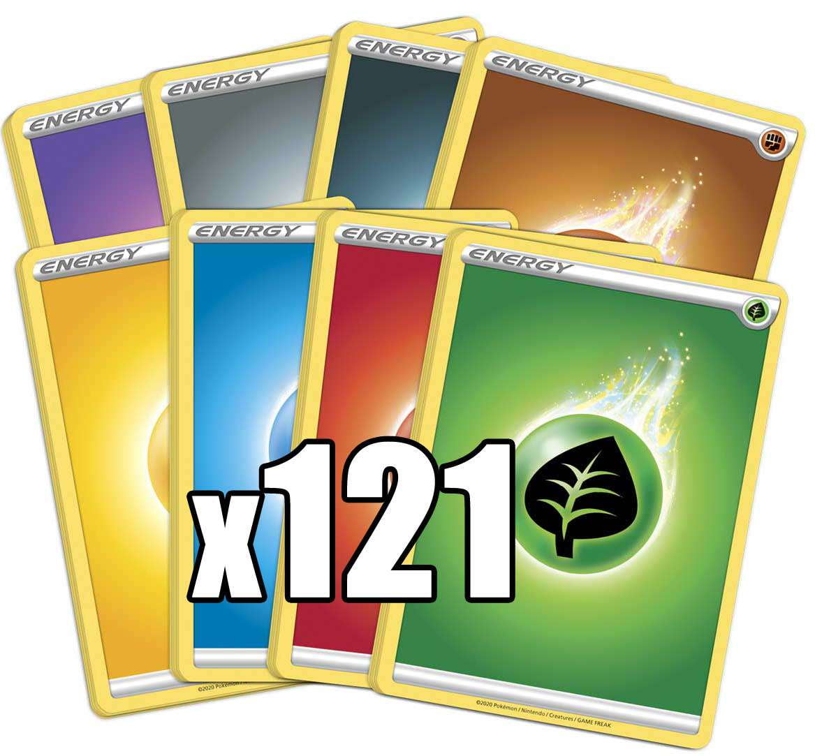 Pokemon Sword & Shield Evolving Skies 121 Count Energy Cards - Walmart.com