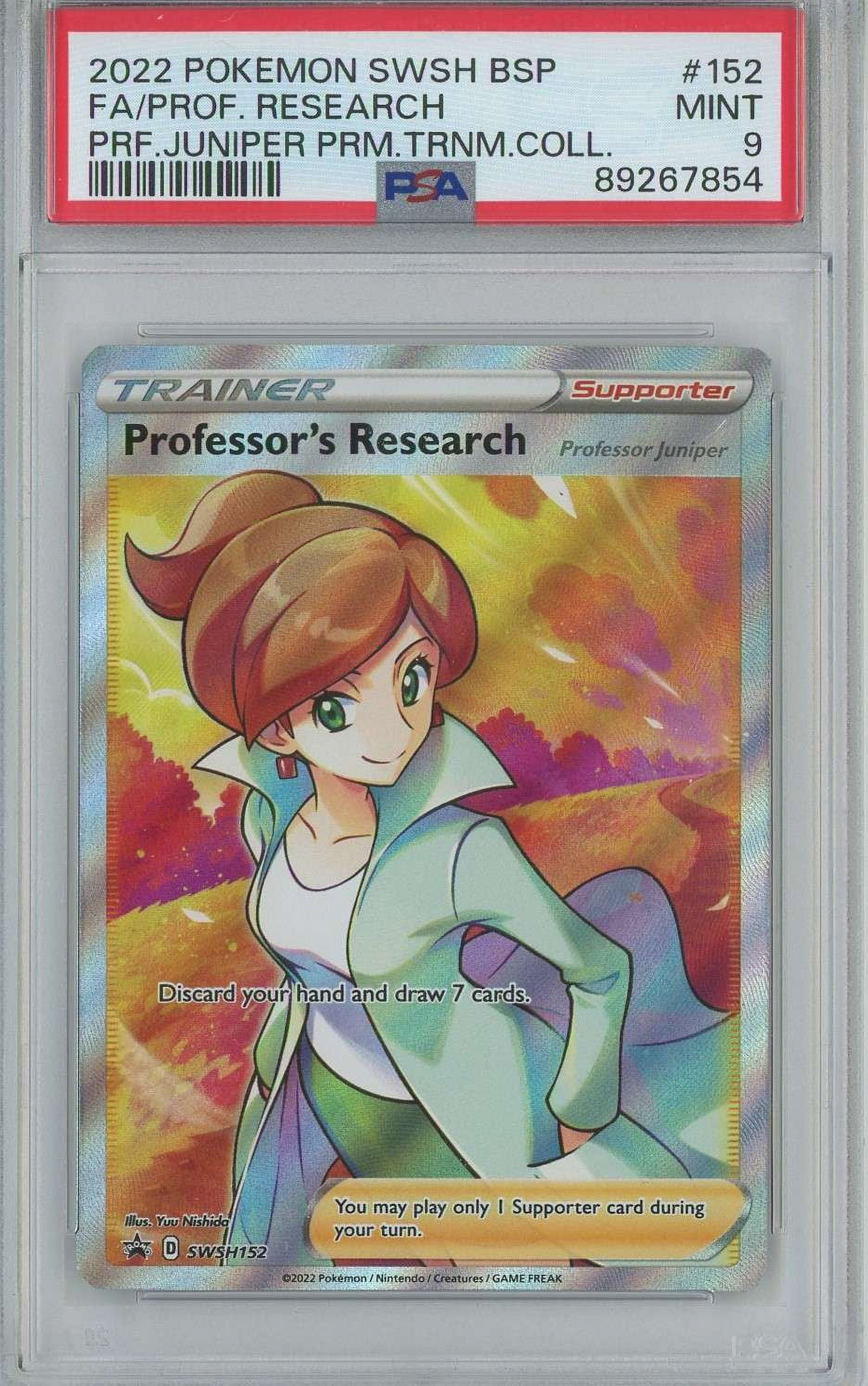 Pokemon Sword & Shield Holo Professor's Research SWSH152 (Mint 9 ...