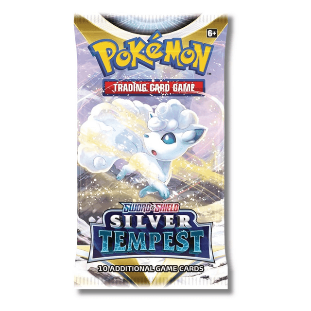 Pokemon Sword & Shield Silver Tempest Booster Pack | Alolan Vulpix ...