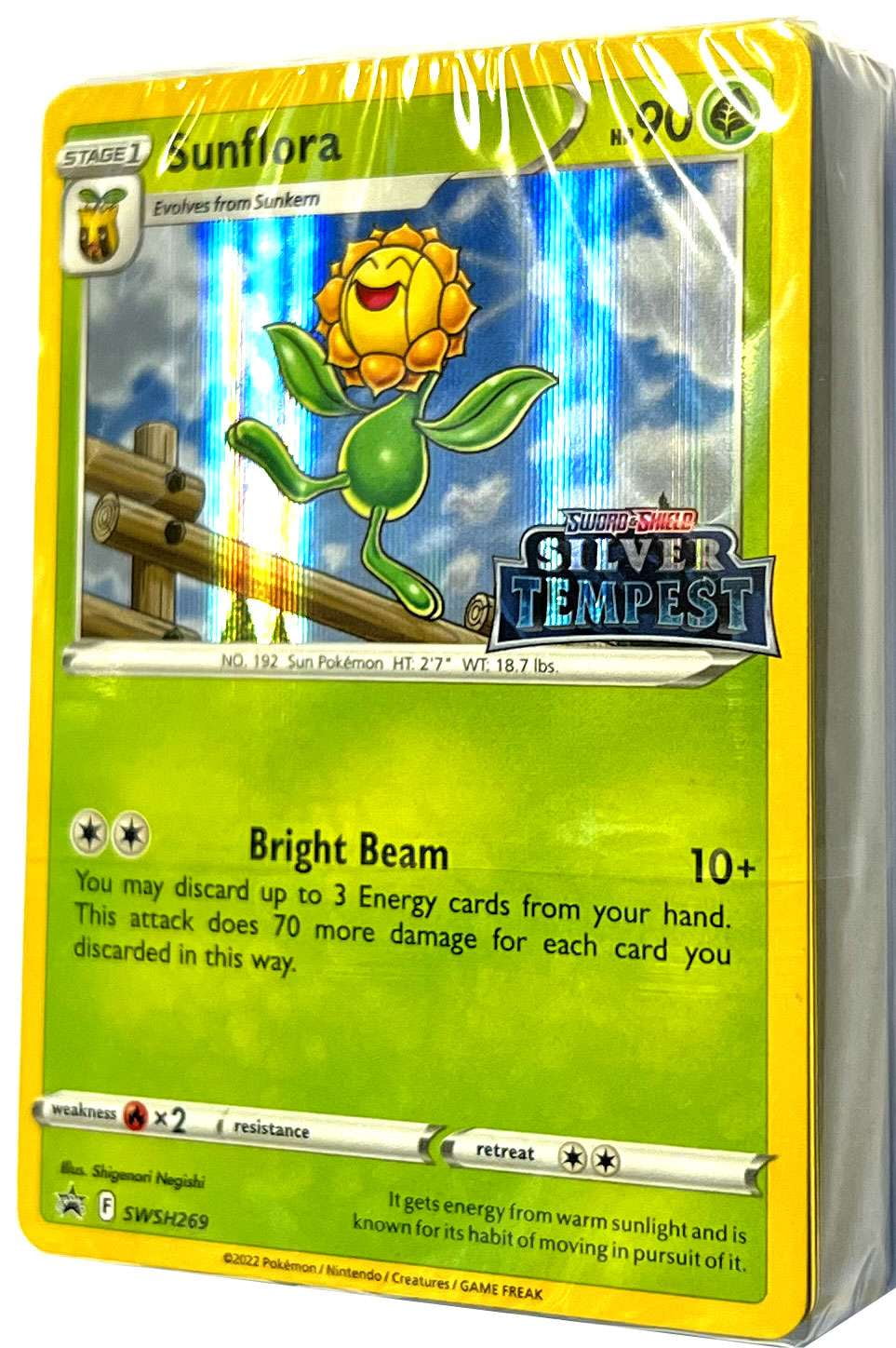 Pokemon Sword & Shield Silver Tempest Sunflora LOOSE Deck (40 Cards ...