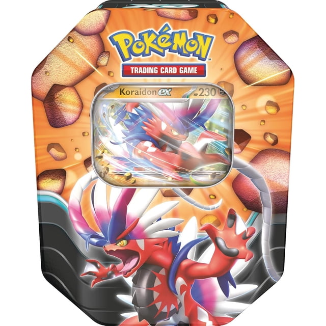Pokemon Sword & Shield Slashing Legends Koraidon ex Tin Set (4 Booster ...