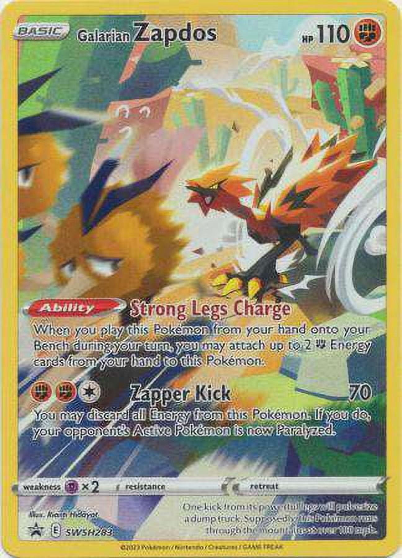 Pokemon Sword & Shield Ultra Rare Galarian Zapdos SWSH283 - Walmart.com