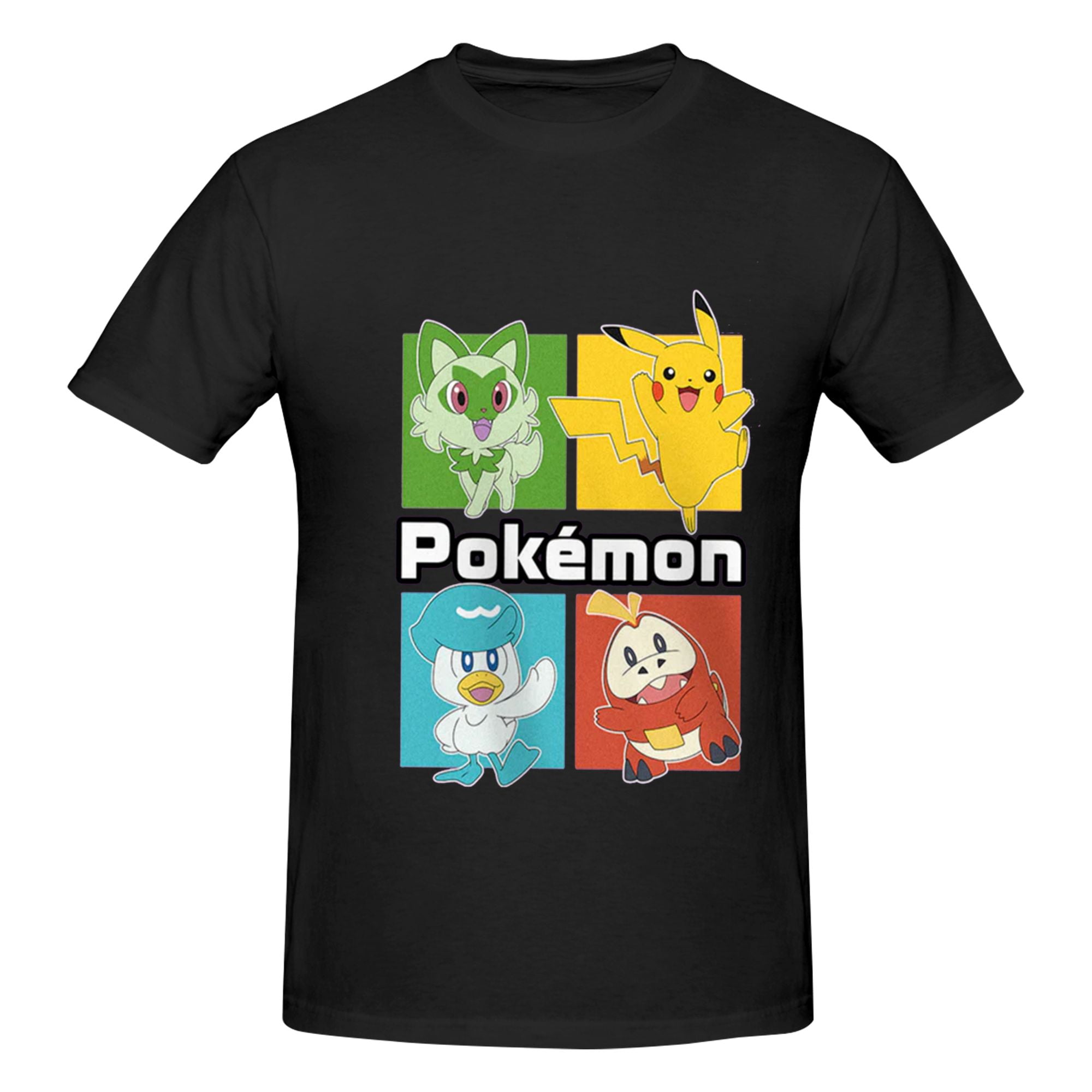Pokemon T-Shirts for Adult | White OR Black Top | Pikachu Characters ...