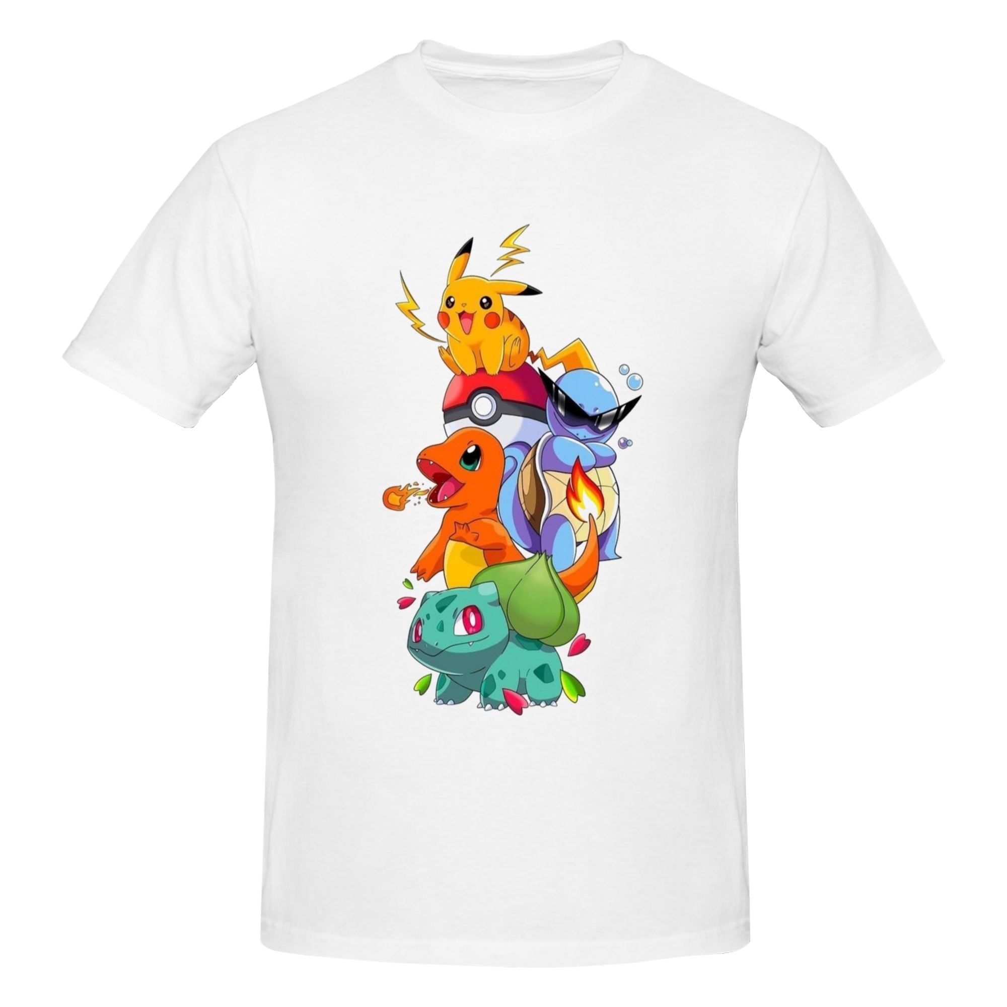 Pokemon T-Shirts for Adult | White OR Black Top | Pikachu Characters ...