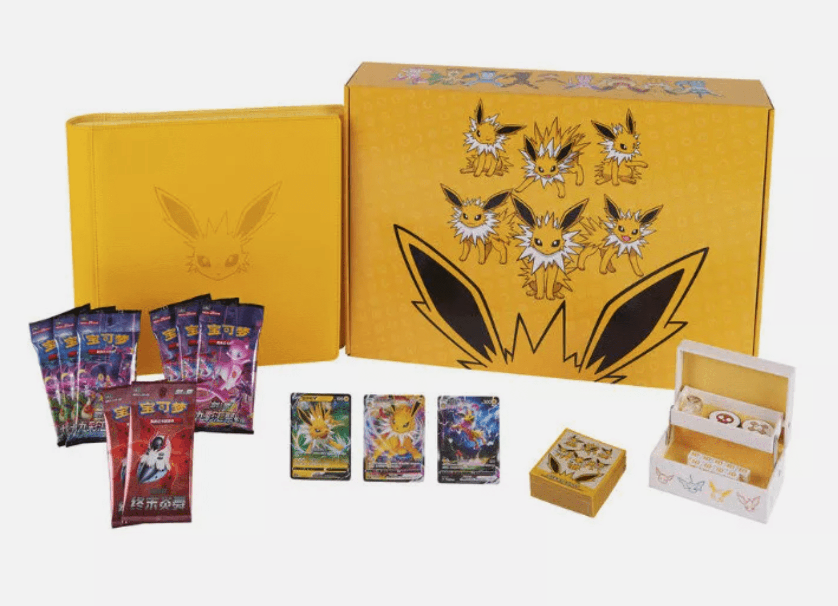 Pokemon TCG 2024 Eevee GX Gift Box Jolteon Box Exclusive (Chinese ...