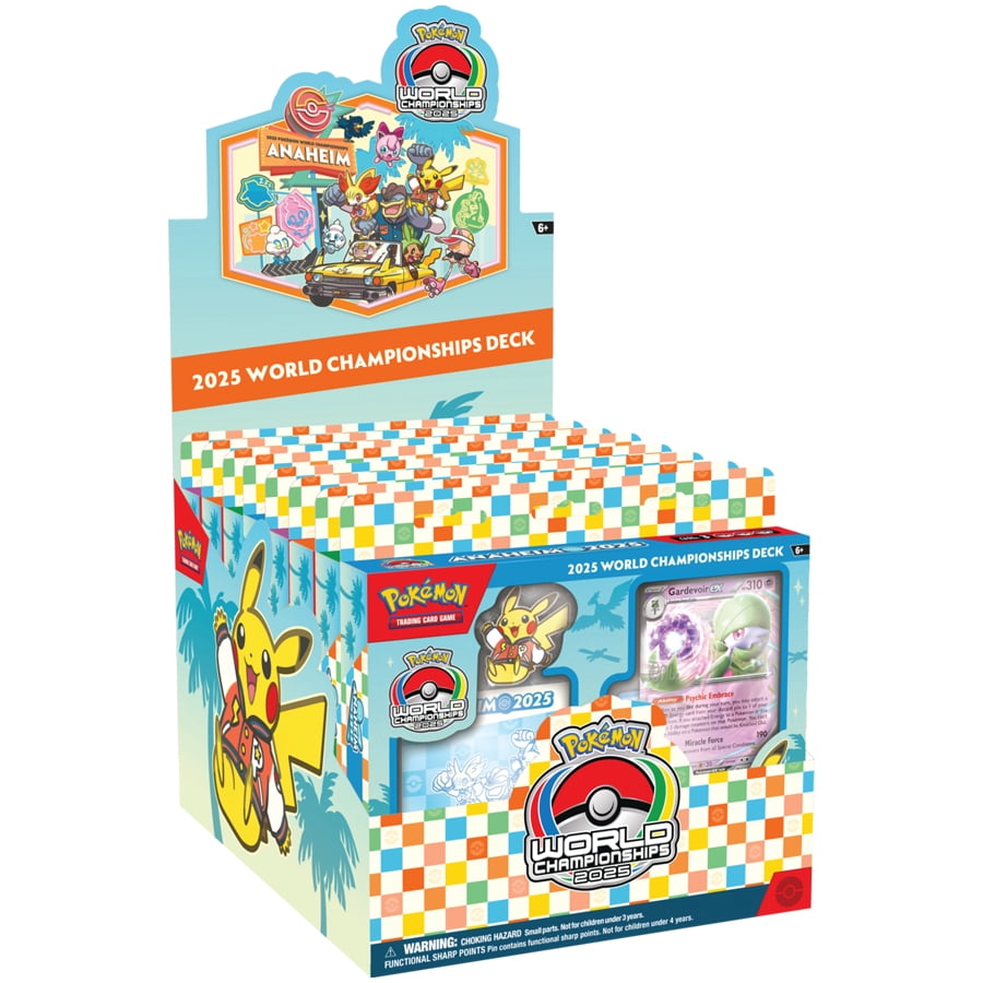 Pokemon TCG: 2025 World Championship Deck Display (8 Decks - 2 of Each ...