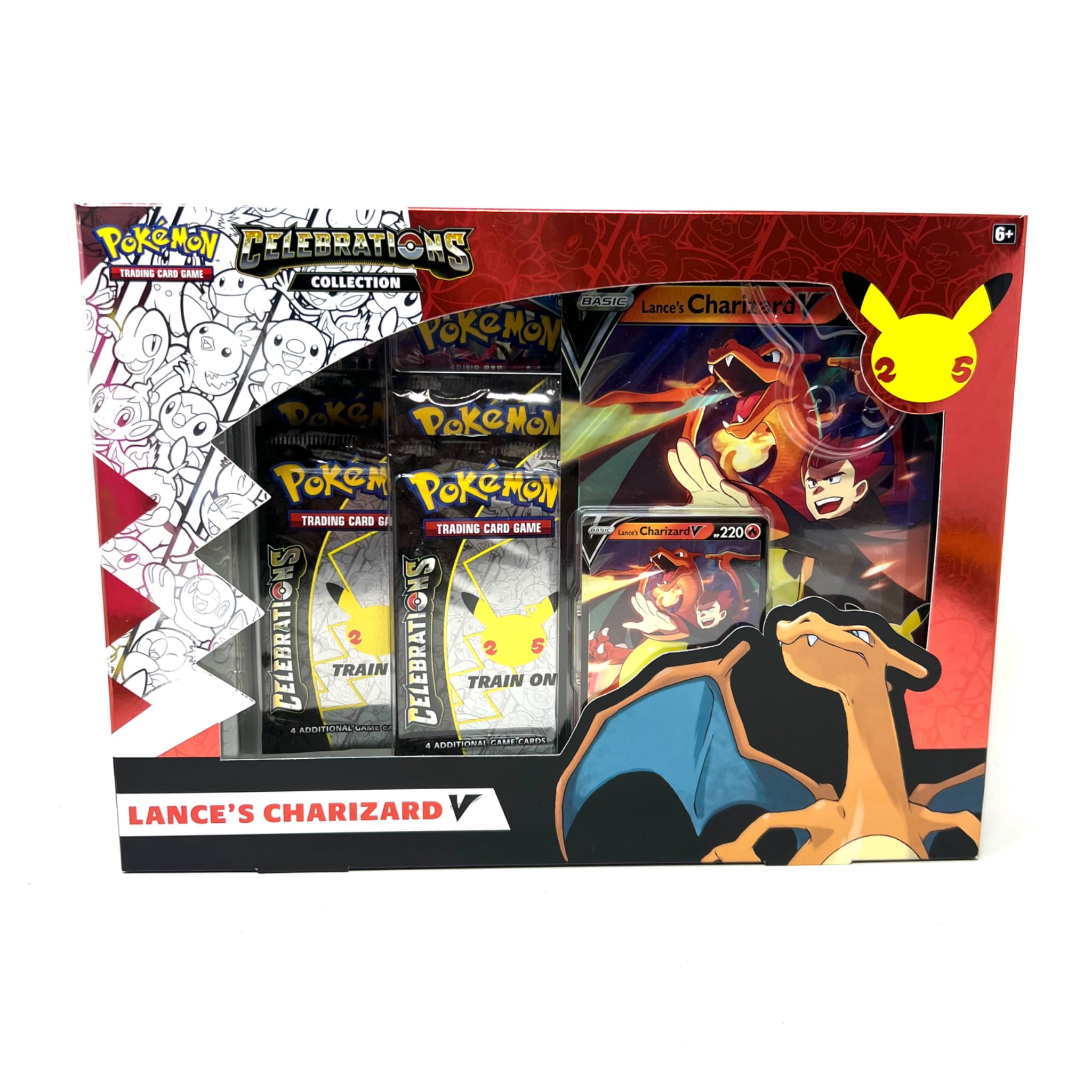 Pokemon TCG Celebrations Collection Box Lance's Charizard V Box Factory ...