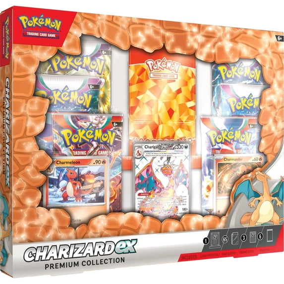 Pokemon Charizard ex Premium Collection with Etched Foil Card, Tera ...