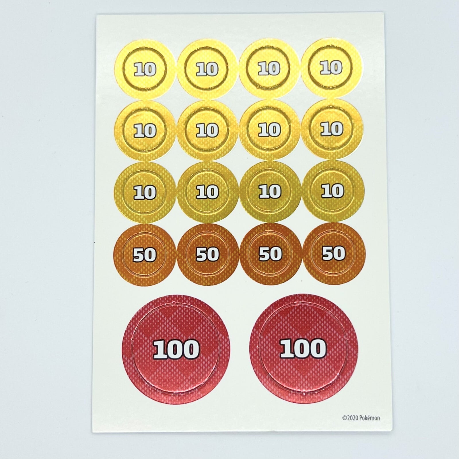 Pokemon TCG Damage Counter Marker Sheet From Deluxe Battle Deck ...
