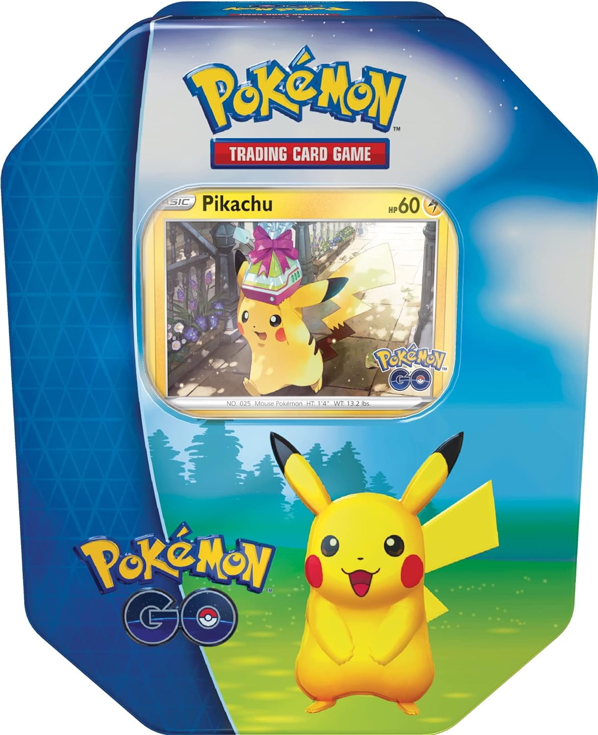 Pokemon TCG: GO Tin - Pikachu (2 Foil Cards & 4 Booster Packs ...