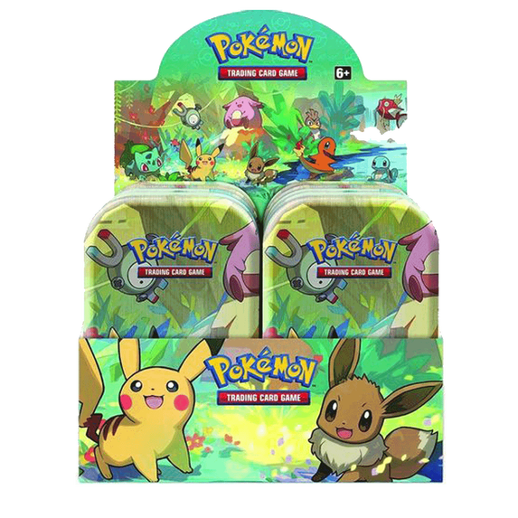 Pokemon TCG Kanto Friends Mini Tin Display 10 Tins Included - FACTORY ...