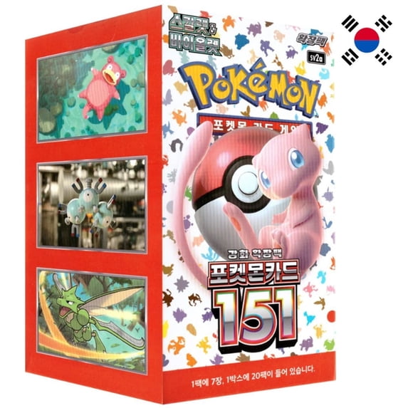 Pokemon TCG, Korean 151 Booster Box, 20 Packs, Rare Cards, Charizard ...