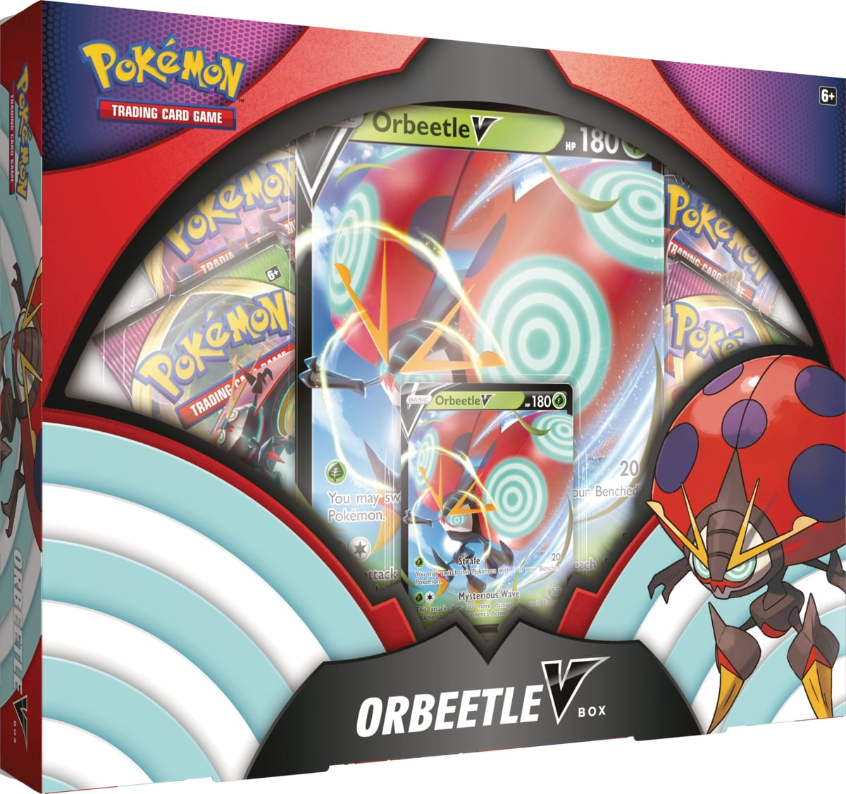 Pokémon Trainer TCG: Orbeetle V Box- 1 Foil Promo Card, 4 Booster Packs ...