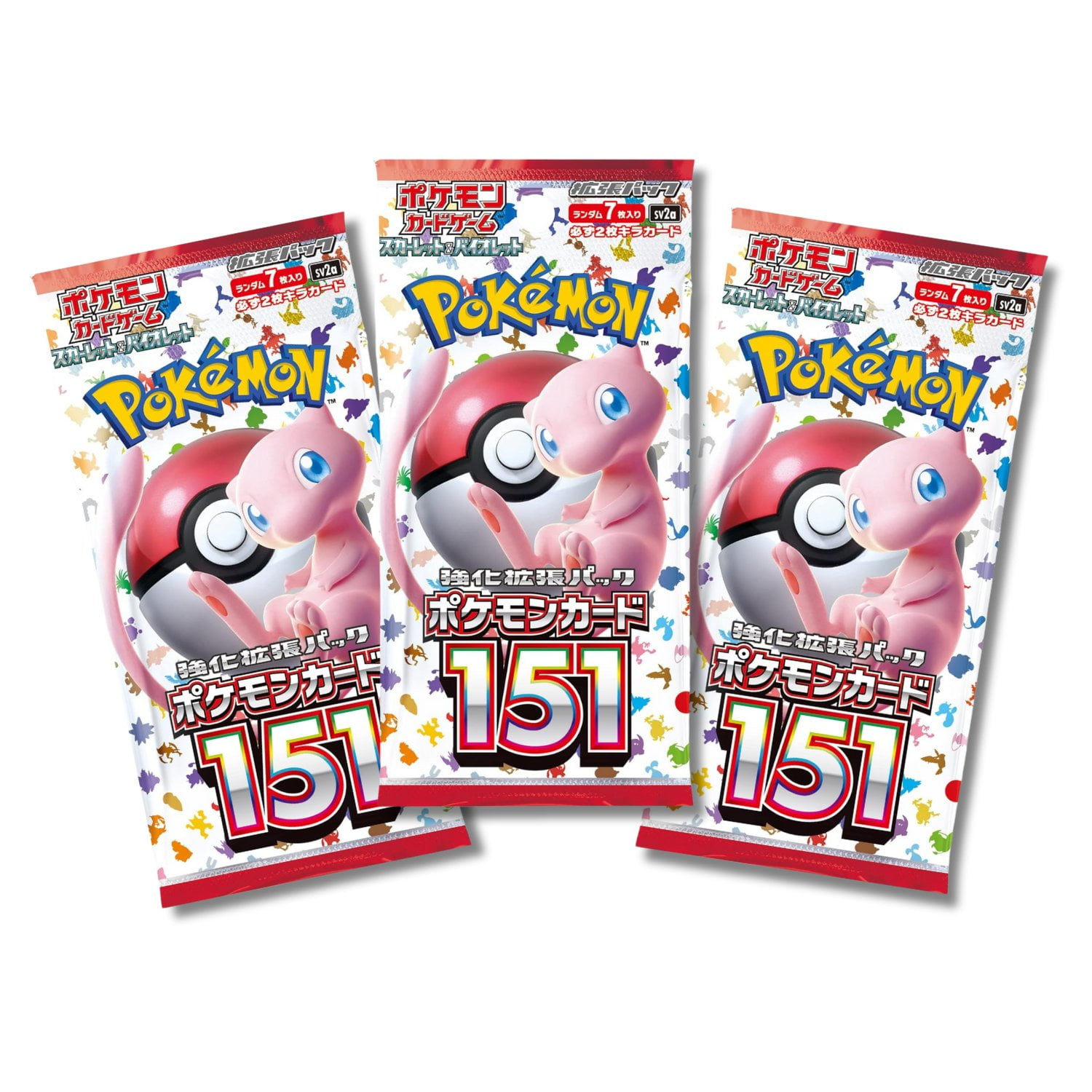 Pokemon TCG SV2A Scarlet & Violet 151 Booster Pack 3-Pack Japanese ...