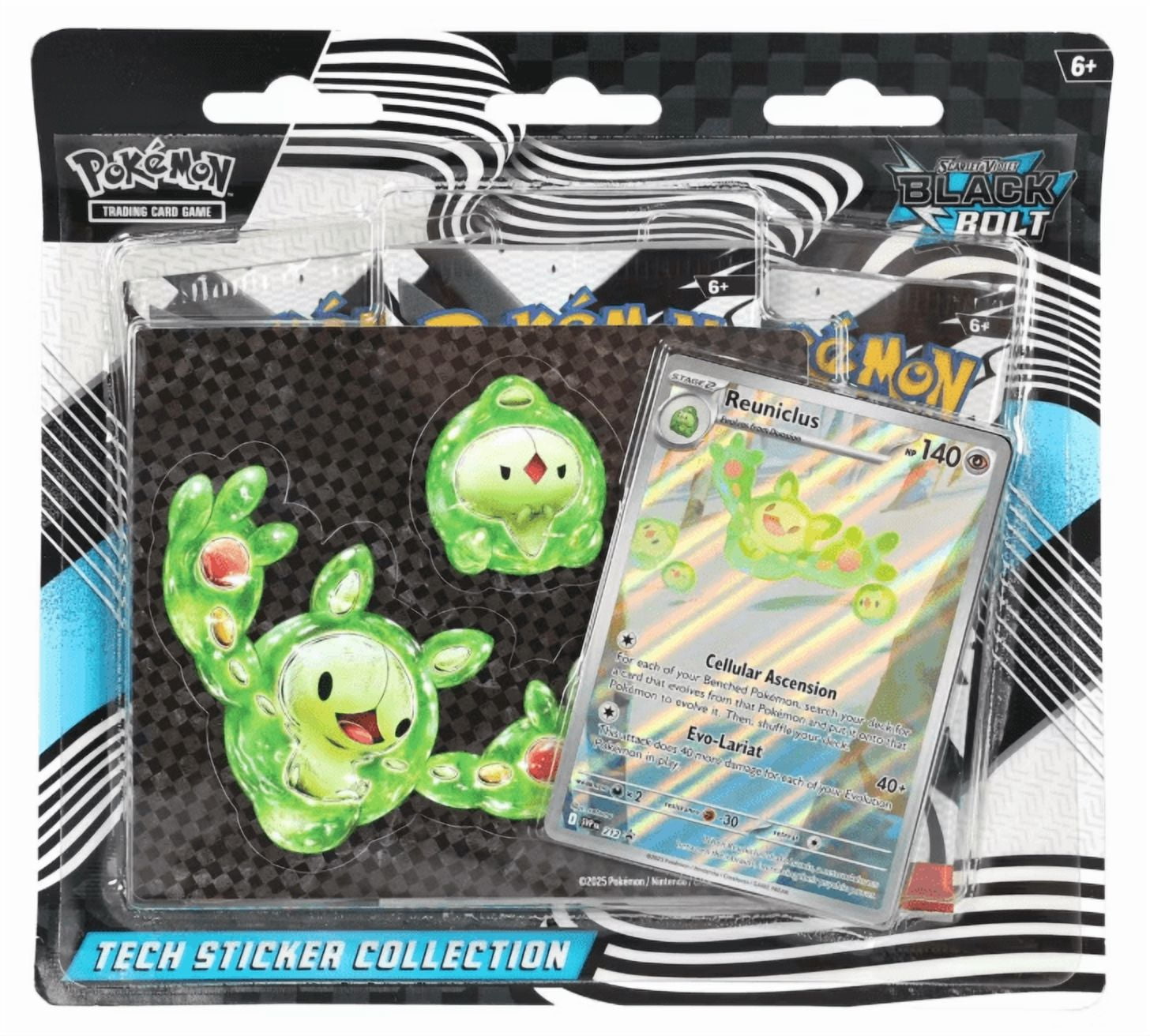 Pokemon TCG - Scarlet & Violet: Black Bolt Tech Sticker Collection ...