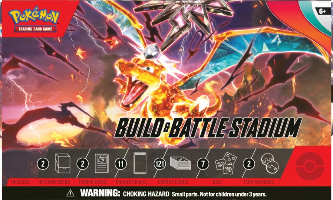 Pokemon Tcg Scarlet And Violet Obsidian Flames Build And Battle Stadium With Booster Packs [card