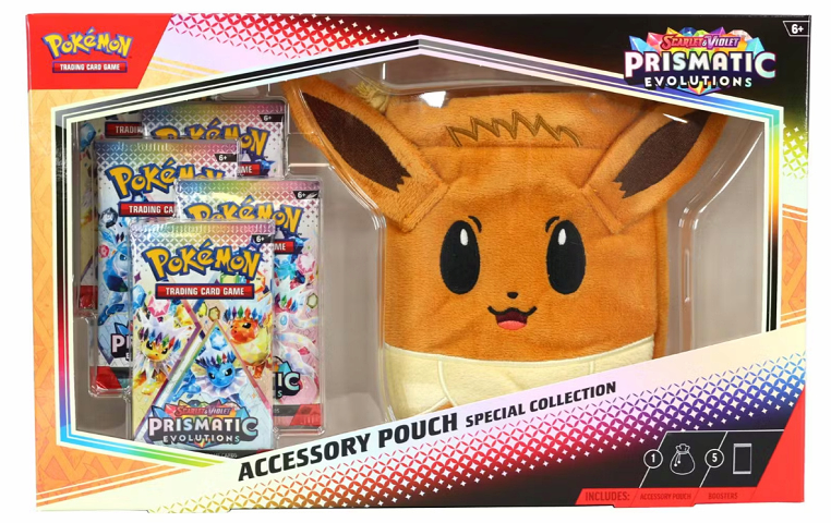 Pokemon TCG: Scarlet & Violet - Prismatic Evolutions Accessory Pouch ...