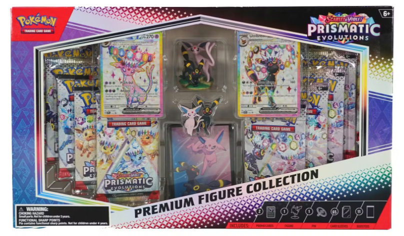 Pokemon TCG: Scarlet & Violet - Prismatic Evolutions Premium Figure ...