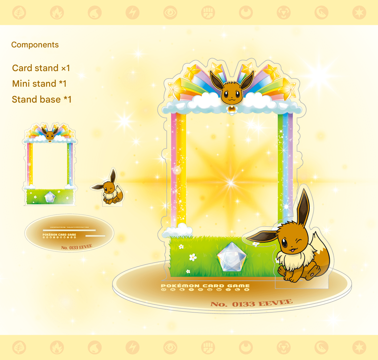 Pokemon TCG: Scarlet and Violet Eevee Acrylic Stand (KOR) - Walmart.com