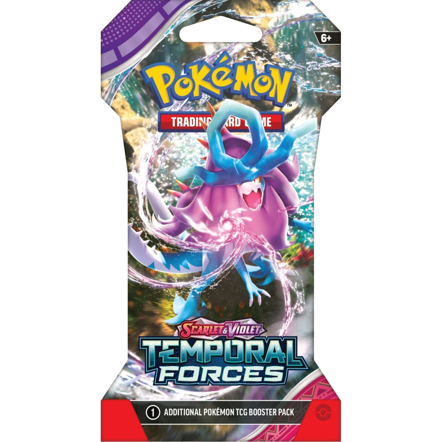 Pokemon TCG: Scarlet and Violet - Temporal Forces Sleeved Booster Pack ...