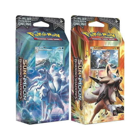 Pokemon TCG Sun and Moon Burning Shadows Theme Decks - Ninetales and Lycanroc - Walmart.com