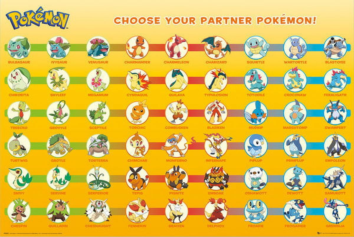 Pokemon - TV Show / Gaming Poster / Print (Choose Your Partner Pokemon ...