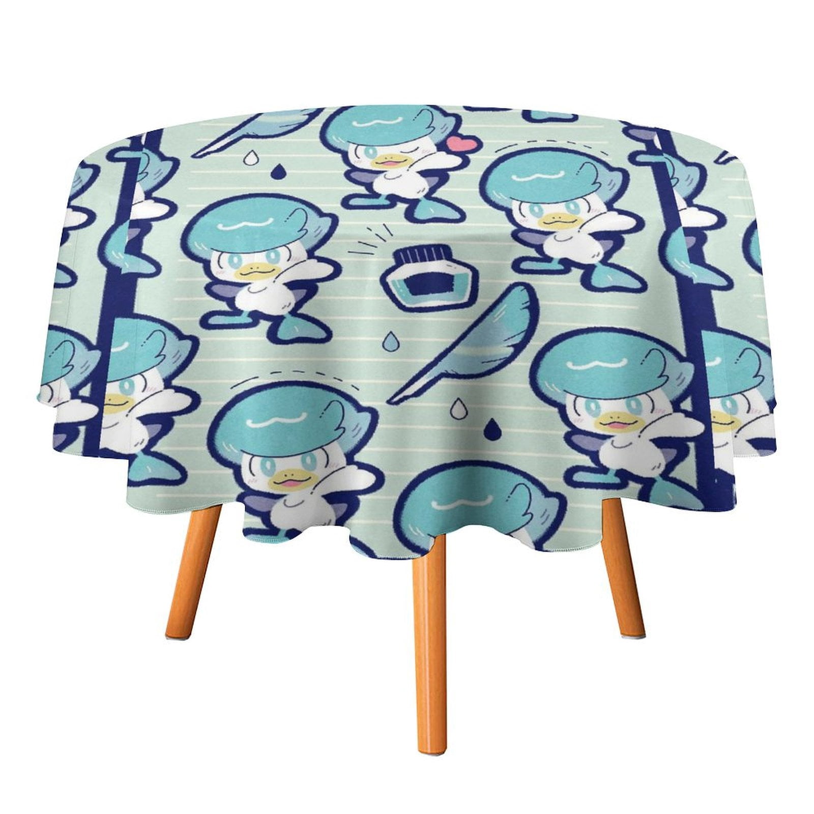 Pokemon Table Cloth Round Tablecloth Polyester Table Circular Table ...
