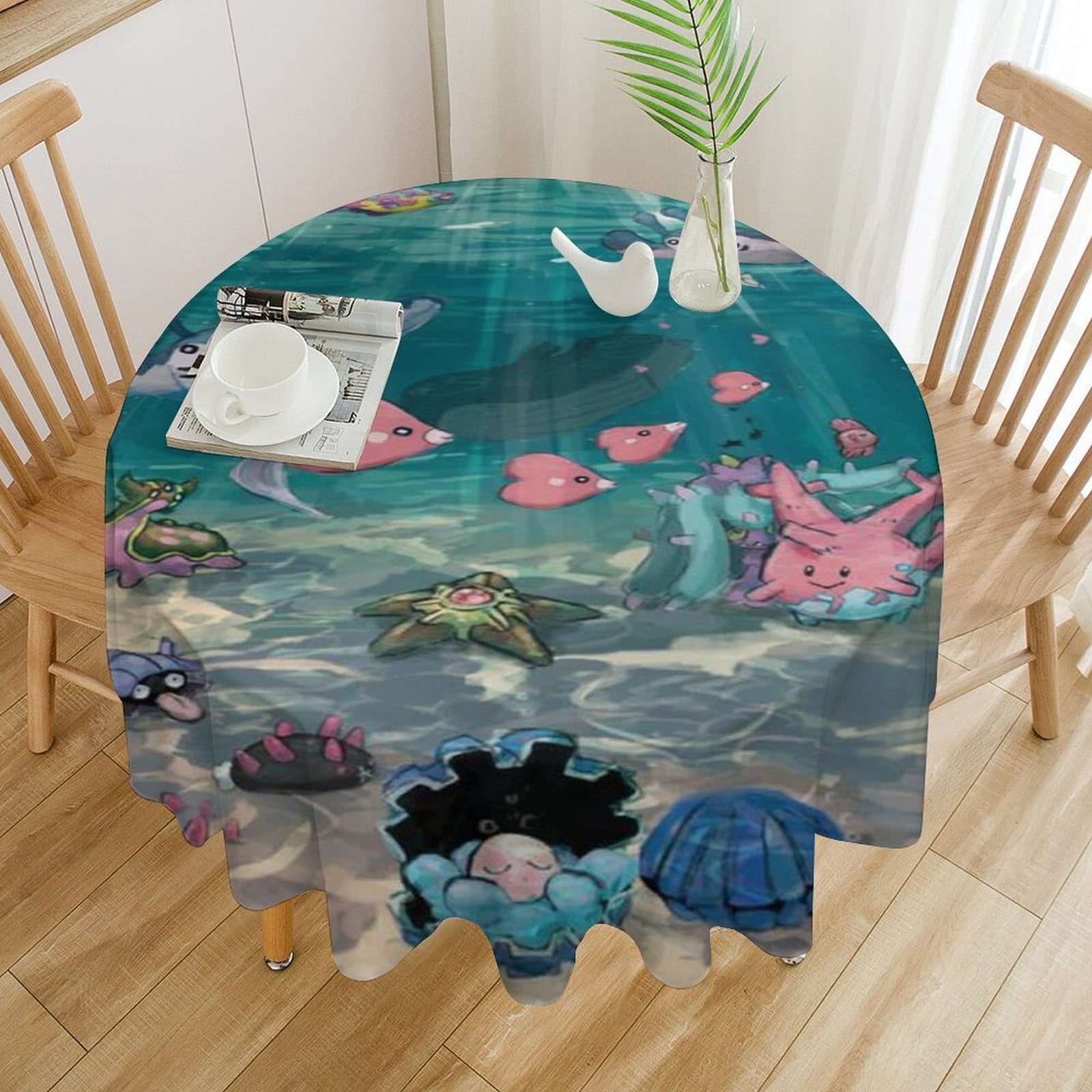 Pokemon Tablecloth Anime for Dining Table Picnic Gift 36x36in Pokemon ...