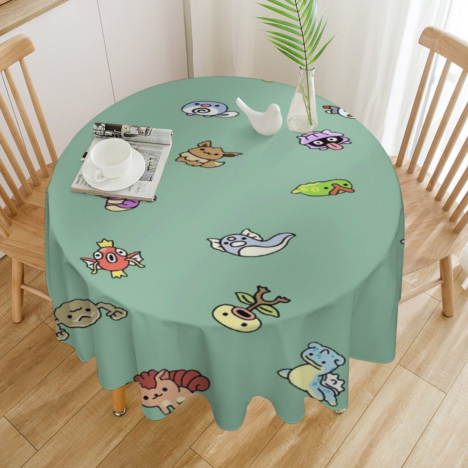 Pokemon Tablecloth Anime for Dining Table Picnic Gift 50x50in Pokemon ...