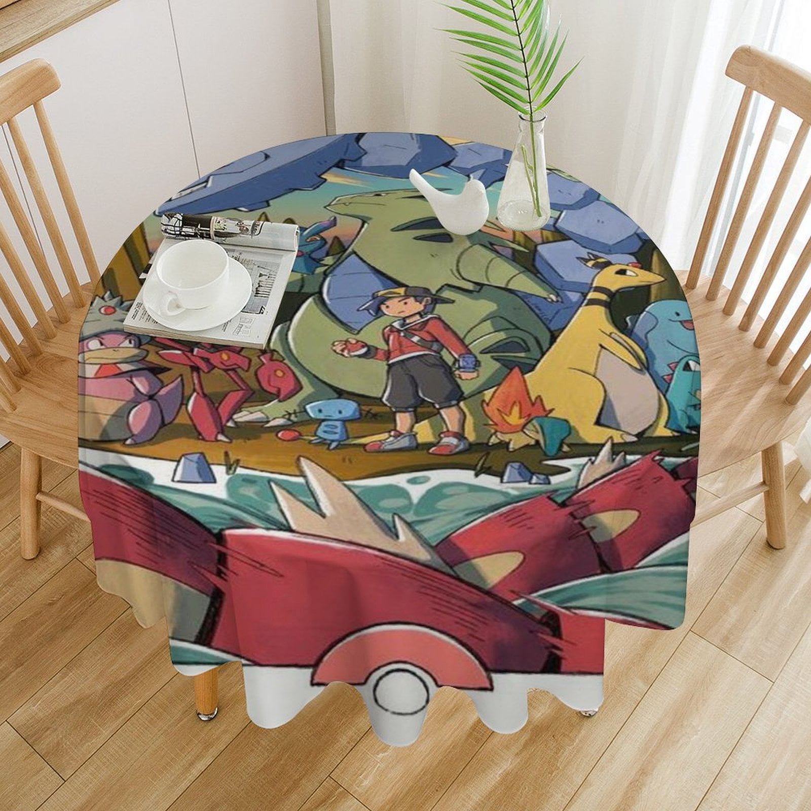 Pokemon Tablecloth Anime for Dining Table Picnic Gift 50x50in Pokemon ...