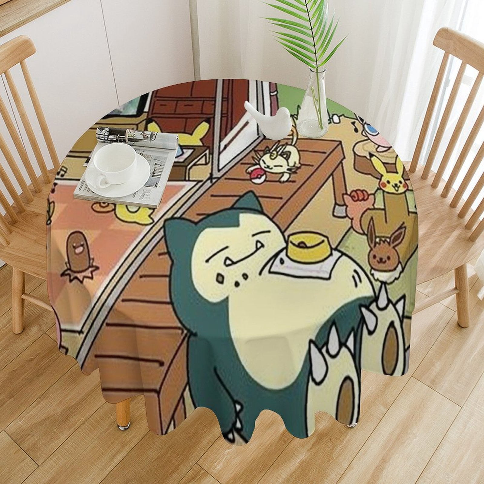 Pokemon Tablecloth Anime for Dining Table Picnic Gift 60x60in Pokemon ...