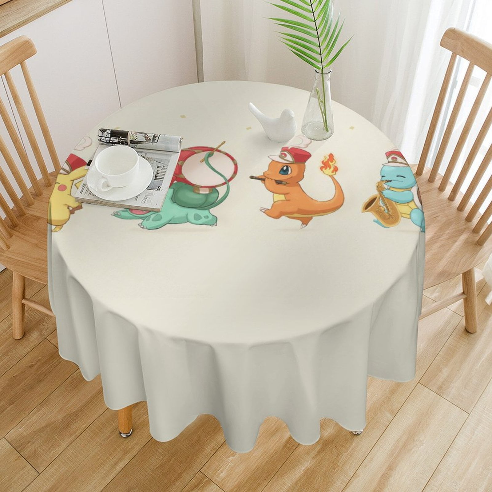Pokemon Tablecloth Anime for Dining Table Picnic Gift 60x60in Pokemon ...