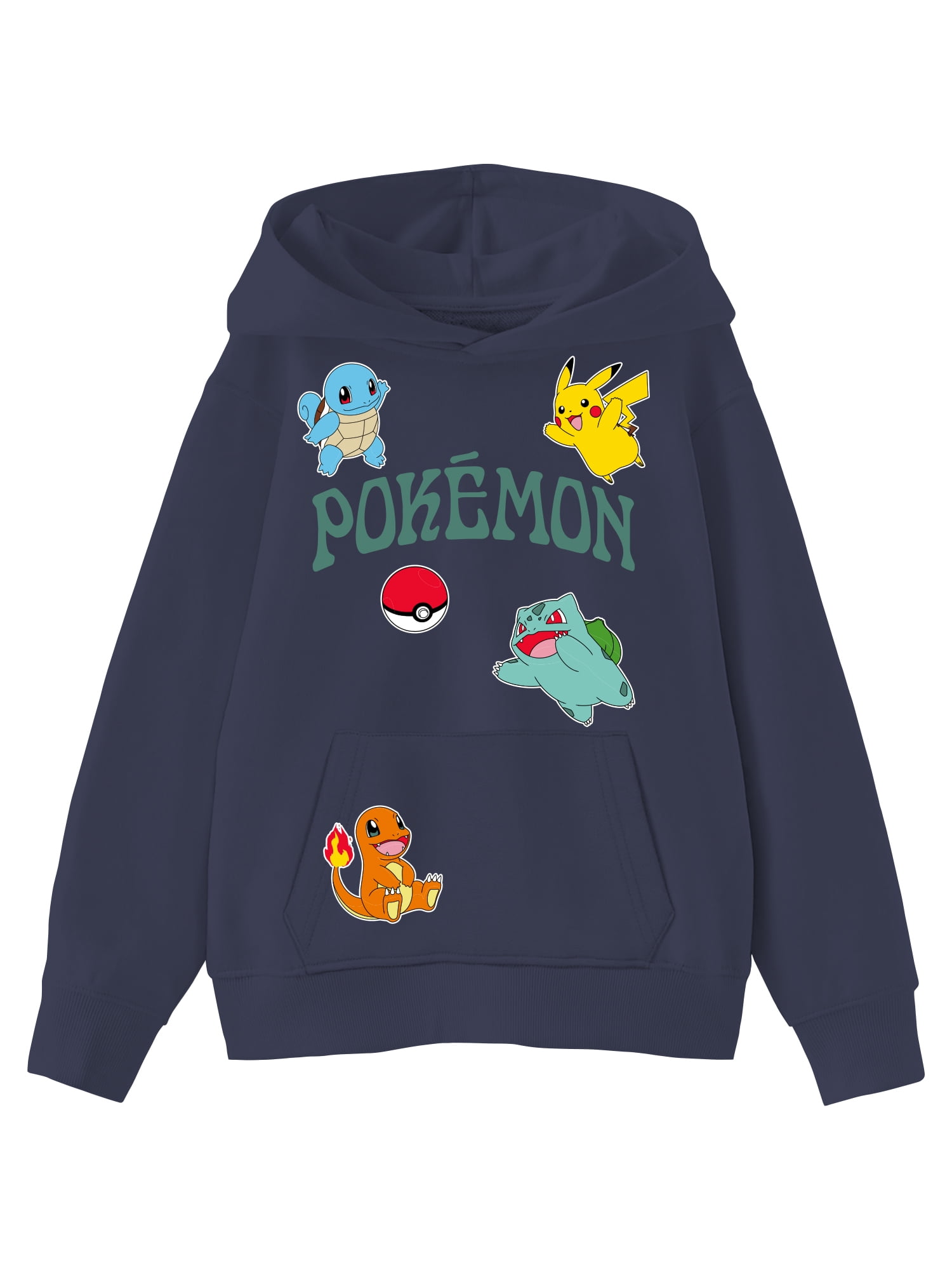 Pokemon Team Meeting Boys Apparel, Graphic Long Sleeve Hoodie, Sizes 4 ...