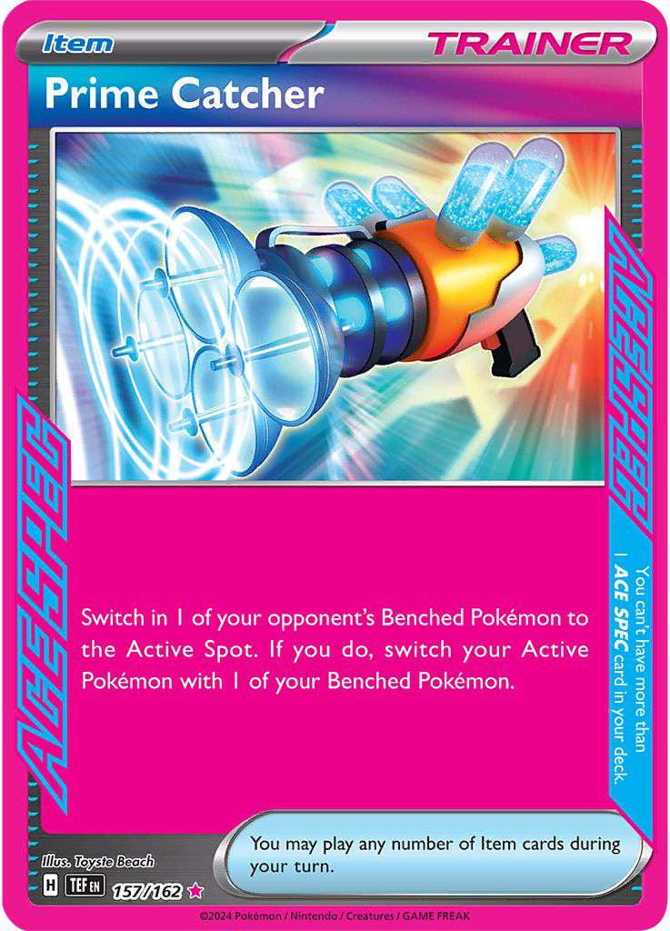 Pokemon Temporal Forces ACE SPEC Rare Prime Catcher #157 - Walmart.com