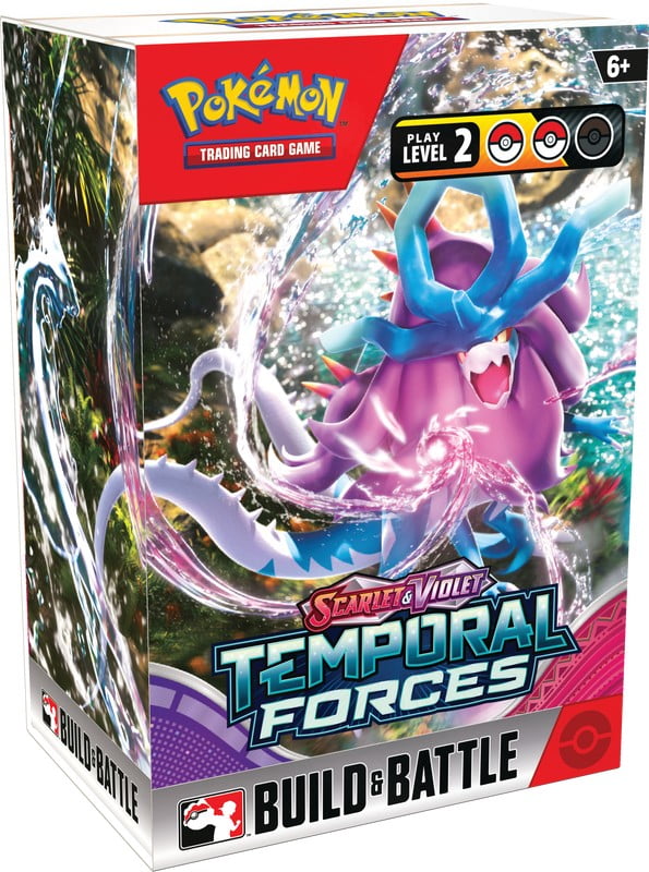 Pokemon Temporal Forces Build & Battle Box (4 Booster Packs & Promo ...
