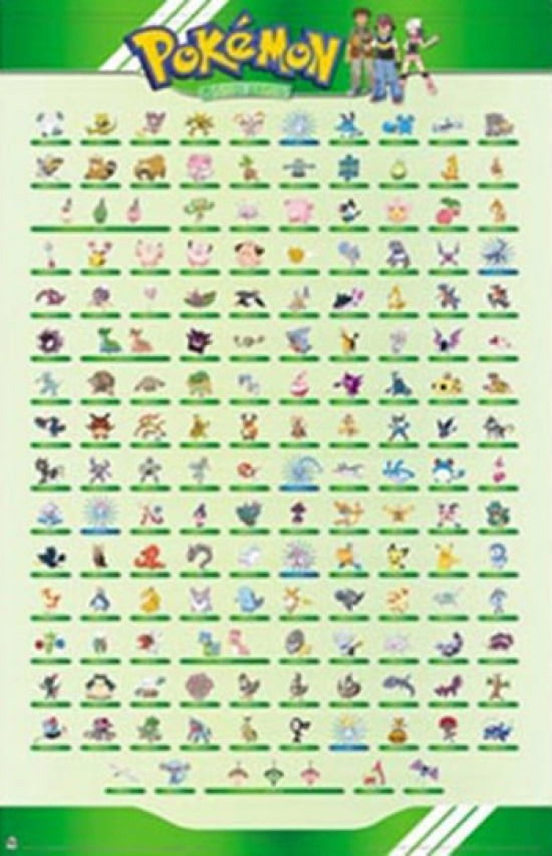 Pokemon - The Beings Grid Poster Print (22 x 34) - Walmart.com